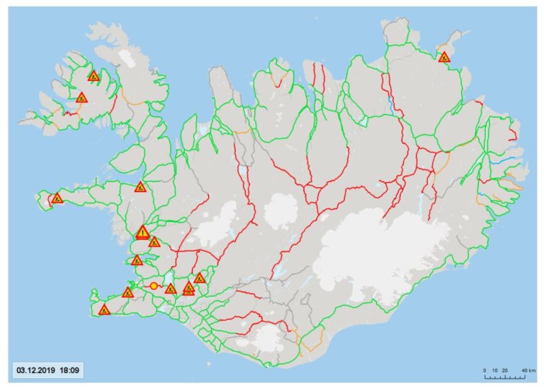 Iceland Update: December 2019. A one-stop safety map for Iceland ...